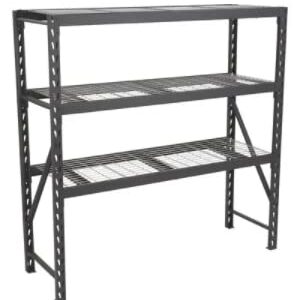 Ironton Industrial Steel Shelving - 72in.W x 24in.D x 72in.H, 3 Shelves