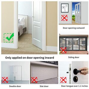 Portable Door Lock 2Pack Extra Lock for Additional Privacy and Safety in Home,Hotel and Apartment,Prevent Unauthorized Entry,Protect Family Security in Traveling,Home,Bedroom,Hotel,Apartment,AirBNB