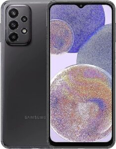 samsung galaxy a23 (sm-a235f/ds) dual sim, 128gb + 4gb, factory unlocked gsm, international version (fast car charger bundle) - no warranty - (black)