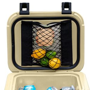 maplefield mesh cooler organizer insert for extra storage storage net for engel cooler accessories, rtic cooler accessories, yeti cooler accessories & more - cooler net for dry storage - [30x25]