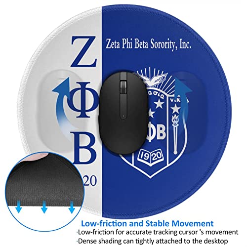 Sorority Paraphernalia Gifts Round Mouse Pad Non-Slip Mouse Mat 7.9 X 7.9 Inch