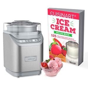 Cuisinart ICE-70P1 Electric Ice Cream Maker Bundle with Ice Cream Recipe Book