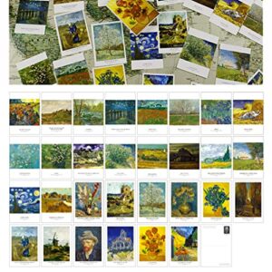 OUSBA Van Gogh Art Postcards - 30PCS Art Gift Invitation Post Cards Set Famous Painting Starry Night Sunflowers Famous Paintings Postcards for Chidren, Friends,Family, MXP01