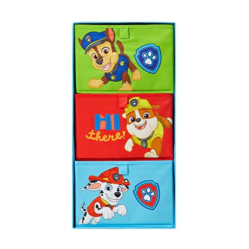 Paw Patrol 3 Drawer Soft Storage Unit with Poly Canvas Frame