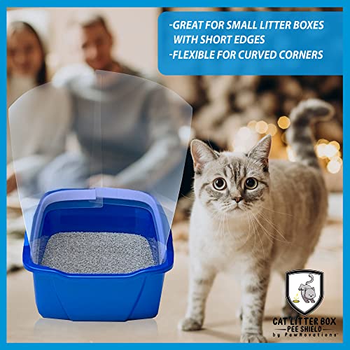 Cat Litter Box Pee Shields (3 Pack) - Litter Box Not Included