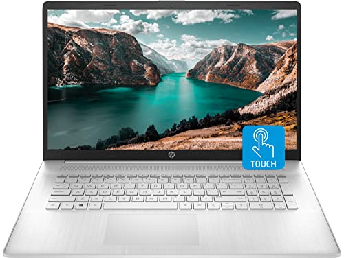 HP 17 Laptop, 17.3" HD+ Touchscreen, Intel Core i7-1255U Processor, 16GB RAM, 512GB SSD, Webcam, HDMI, Backlit Keyboard, Wi-Fi, Windows 11 Home, Silver