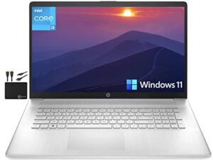 hp 2022 pavilion 17.3" hd+ laptop computer, 11th gen intel dual core i3-1115g4 (upto 4.1ghz, beats i5-1030g7), 8gb ram, 256gb nvme ssd,uhd graphics, bluetooth, hdmi,webcam, windows 11 s+marxsolcables