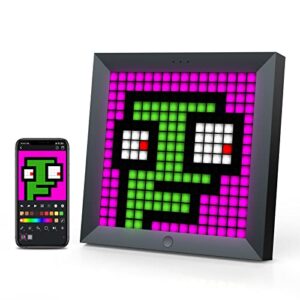 divoom led light display panel suit for rgb light bars,with smart app control cool animation desk setup for pc, tv, gaming room decor