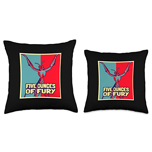 Praying Mantis Gifts & Accessories Five Ounces of Fury-Insect Entomology Praying Mantis Throw Pillow, 16x16, Multicolor