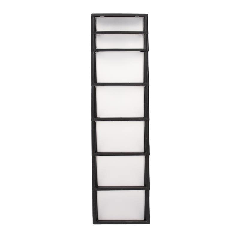 MQ Eclypse 7-Drawer Plastic Storage Unit in Black