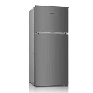 nutrifrost 30" top freezer refrigerator - 17.6 cu.ft total capacity - reversible door - adjustable thermostat - metallic finish