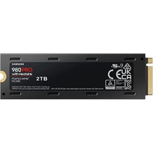 SAMSUNG MZ-V8P2T0CW 980 PRO with Heatsink PCIe 4.0 NVMe SSD 2TB for PC/PS5 - (2-Pack)