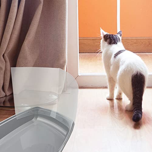 3 Pcs Cat Litter Box Pee Shields, Easy Clean Anti-Splashing Flexible Litter Pan Pee Shields for Open Top Litter Pan - Litter Box Not Included