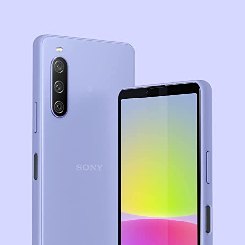 Sony Xperia 10 IV Dual SIM 128GB ROM + 6GB RAM (GSM only | No CDMA) Factory Unlocked 5G Smartphone (Lavender) - International Version