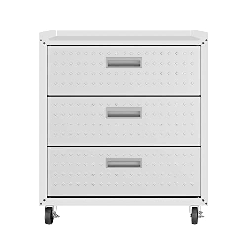 Manhattan Comfort Fortress Storage Units, White