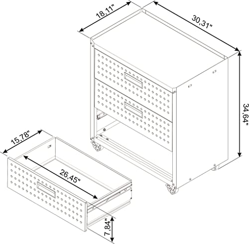 Manhattan Comfort Fortress Storage Units, White