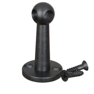 gallery rail corner post - flat black