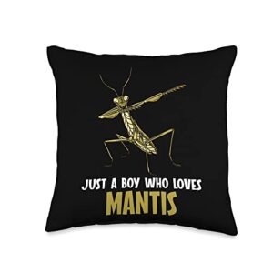 mantis insects praying mantis by hibl insects praying mantis throw pillow, 16x16, multicolor