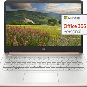 HP Newest 14" Ultral Light Laptop for Students and Business, Intel Quad-Core N4120, 8GB RAM, 192GB Storage(64GB eMMC+128GB Micro SD), 1 Year Office 365, Webcam, HDMI, WiFi, USB-A&C, Win 11 S