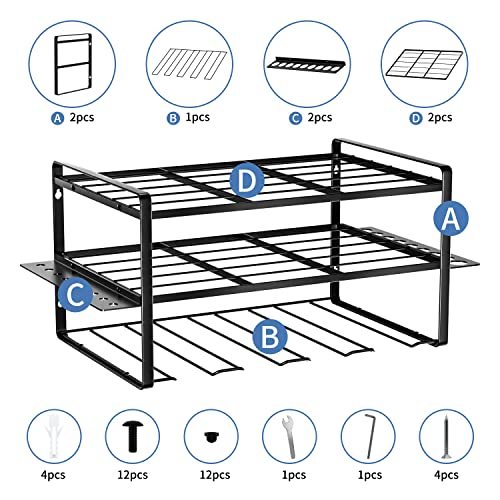 JANE EYRE Power Tool Organizer - Tool Organizer Holder Wall Mount Power Tool Storage Drill Rack.