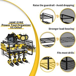 JANE EYRE Power Tool Organizer - Tool Organizer Holder Wall Mount Power Tool Storage Drill Rack.