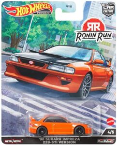 hot wheels car culture premium metal car toy (98 subaru impreza)