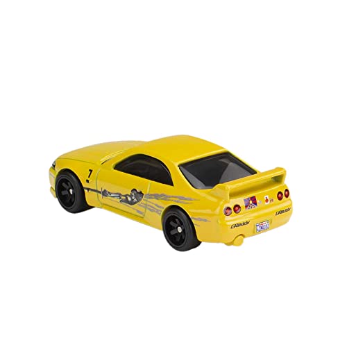 Hot Wheels Retro Entertainment Collection,Nissan Skyline GTR R33, TV, & Video Games, Iconic Replicas for Play or Display, Gift for Collectors