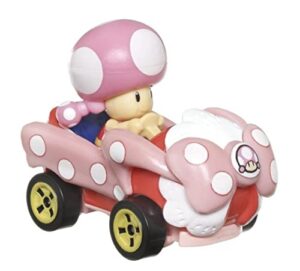 hot wheels mario kart toadette with birthday girl kart