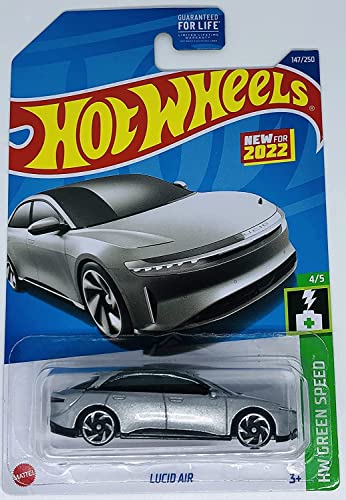 Hot Wheels 2022 - Lucid Air - HW Green Speed 4/5 [Silver] 147/250