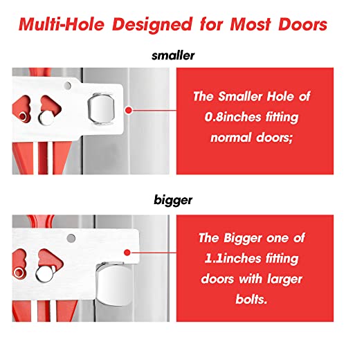 AceMining 2Pack Upgrade Portable Door Lock Home Security Door Locker Travel Lockdown Locks for Additional Safety and Privacy Perfect for Traveling Hotel Home Apartment College