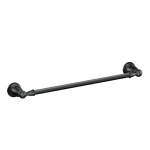 moen y2618bl banbury matte black towel bar matte black