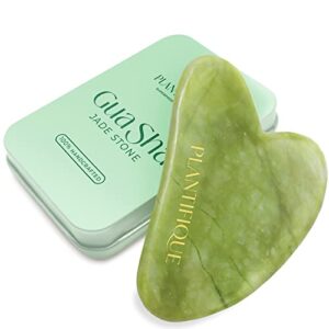 plantifique gua sha facial tools - guasha massage tool - jawline sculptor - guasha tool for face - face sculpting tool for your skincare routine - jade gua sha