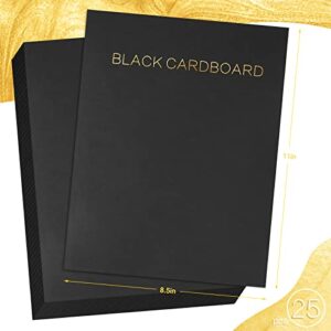 FSWCCK Black Cardstock Paper 8.5 x 11 Inches, 100 Sheets Heavy Cover Card Stock for DIY Crafts Cards Making