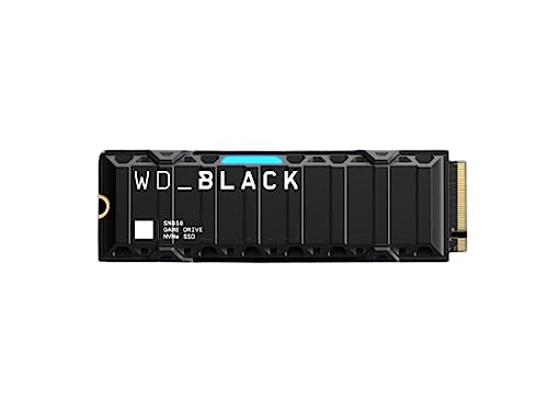 WD_BLACK 2TB SN850 NVMe SSD for PS5 Consoles Solid State Drive with Heatsink - Gen4 PCIe, M.2 2280, Up to 7,000 MB/s - WDBBKW0020BBK-WRSN