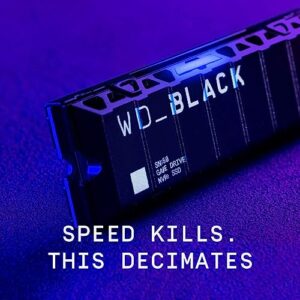 WD_BLACK 2TB SN850 NVMe SSD for PS5 Consoles Solid State Drive with Heatsink - Gen4 PCIe, M.2 2280, Up to 7,000 MB/s - WDBBKW0020BBK-WRSN