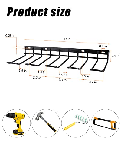 WellMall Power Tool Organizer Holder - Wall Mount Style for Power Tool Drill as Heavy Duty Tool Shelf & Tool Rack with Compact Design, Great as Tool Utility Shelves & Great as Gifts for Him Men