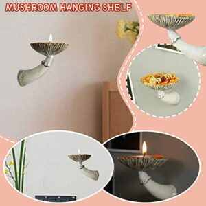 Aozhen Floating Floating Whimsical Mushrooms Living Wall For Bedroom Shelves Hanging Resin Crafts Mounted Shelf Shelf Decoration Wall Room More And Bathroom Simple Human Drying Rack