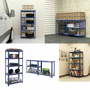 Garage Shelving Units, 5 Tier Metal Shelves for Storage, Storage Shelves Kitchen Shelves Adjustable Metal Shelving Unit Utility Rack Shelves, Heavy Duty 875KG Capacity Pantry Shelves, 28" x 12" x 58"