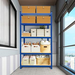 Garage Shelving Units, 5 Tier Metal Shelves for Storage, Storage Shelves Kitchen Shelves Adjustable Metal Shelving Unit Utility Rack Shelves, Heavy Duty 875KG Capacity Pantry Shelves, 28" x 12" x 58"