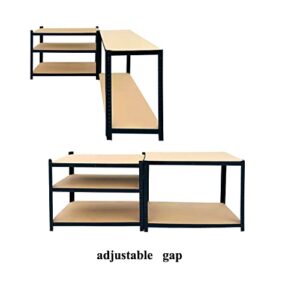 HSHa Steel Storage Rack, 5 Adjustable Shelves 800 kg Capacity (160 kg Per Shelf) Capacity, 170cm (75L x30W x168H-cm), Large Storage Space Multipurpose Storage Shelving Unit