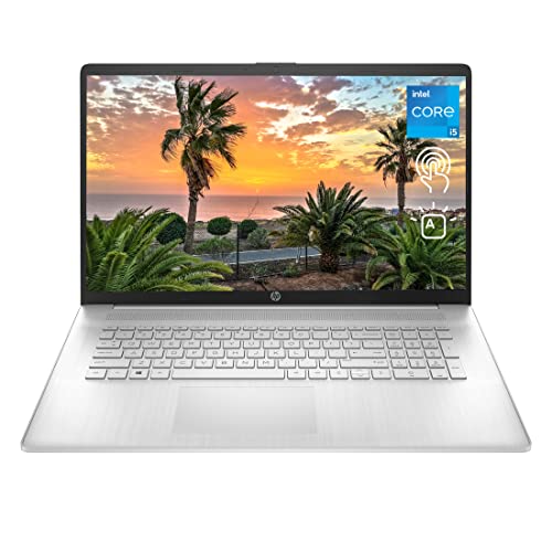 HP Newest 17t Laptop, 17.3" HD+ Touchscreen, Intel Core i5-1135G7, 16GB RAM, 1TB SSD, Webcam, HDMI, Backlit KB, Wi-Fi 6, Windows 11 Home, Silver