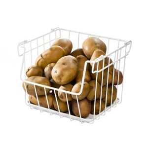 idesign rpp wire medium potato storage bin, coconut