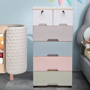 akasping plastic dresser for bedroom 6 drawer dresser organizer modern vertical clothing storage cabinet tall storage tower for home living room kid room entryway hallway nursery office