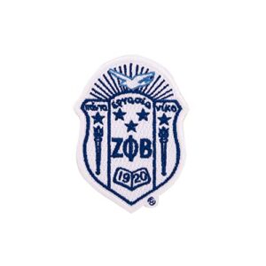 desert cactus zeta phi beta sorority patch embroidered appliqué patch sew or iron on blazer jacket bag (design 2) (3 inches)