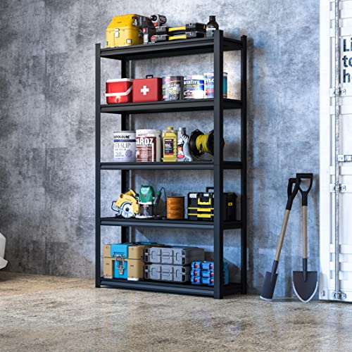 Garage Shelving,78" Garage Storage Shelves Heavy Duty Garage Shelf,Adjustable Metal Shelf Storage Units,Heavy Duty Shelves for Storage,Metal Shelves Rack Warehouse Industrial Storage 47.2*18*78 Inch