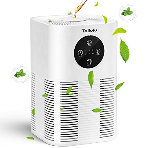 Air Purifiers for Pet,Tailulu Home Air Cleaner For Bedroom up to 600 sq.ft 22db with Fragrance Sponge for Dust Smoke Pollen Dander Hair Smell and Pet Odor, Small Air Cleaner for Office Living Room