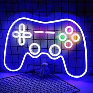 ZWOOS Neon Sign for Wall Decor, Gamepad Neon Light for Gamer Room Decor, LED Gaming Neon Light, USB Powered (A)