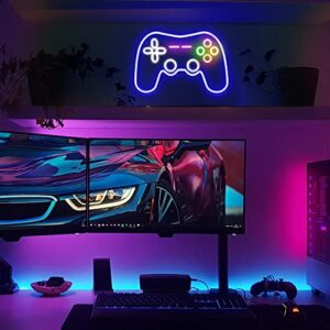 ZWOOS Neon Sign for Wall Decor, Gamepad Neon Light for Gamer Room Decor, LED Gaming Neon Light, USB Powered (A)