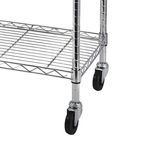 Kcelarec NSF Certified Storage Shelves, Heavy Duty Steel Shelves for Storage Unit with Adjustable Stand, Used as Pantry Shelves, Garage Shelving or Bakers Rack Kitchen Shelving