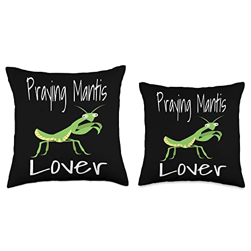 Funny Praying Mantis Gifts Funny Praying Mantis Lover Humor Entomology Entomologist Bug Throw Pillow, 16x16, Multicolor